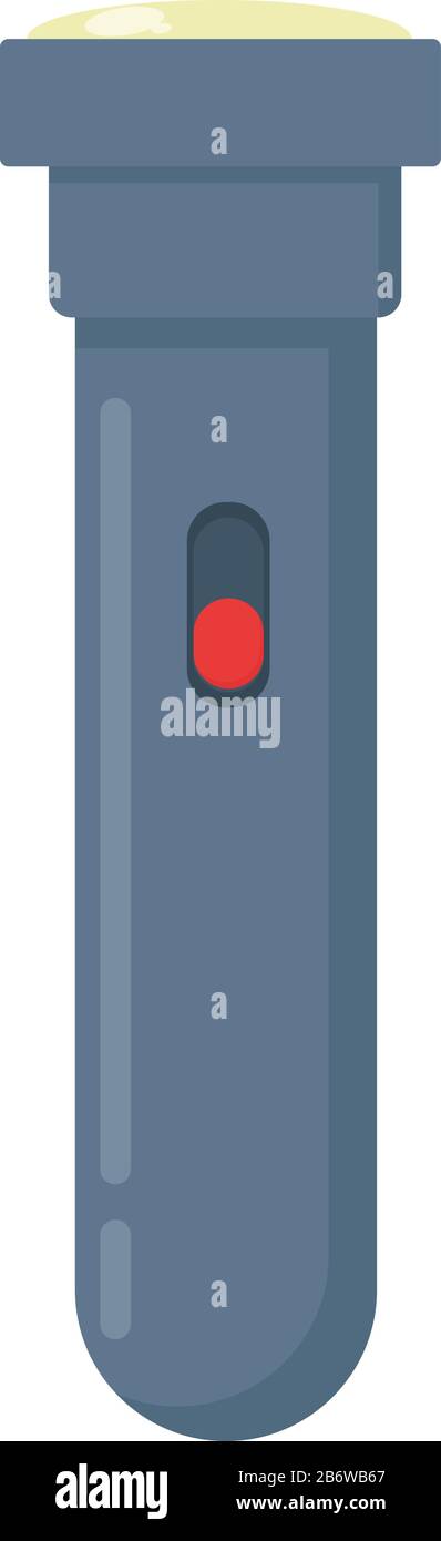 Torch icon on blue Stock Vector Images - Alamy