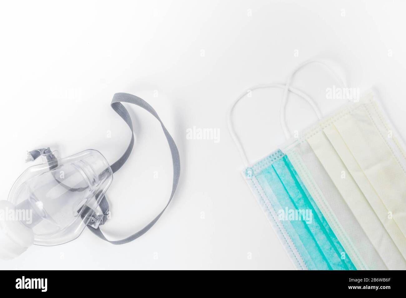 Medical ultrasonic inhaler or nebulizer oxygen mask and hygienic face ...