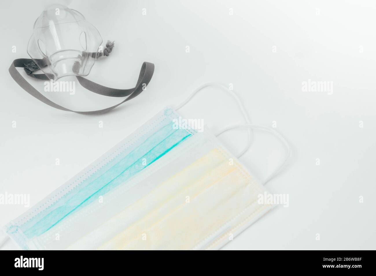 Medical ultrasonic inhaler or nebulizer oxygen mask and hygienic face ...