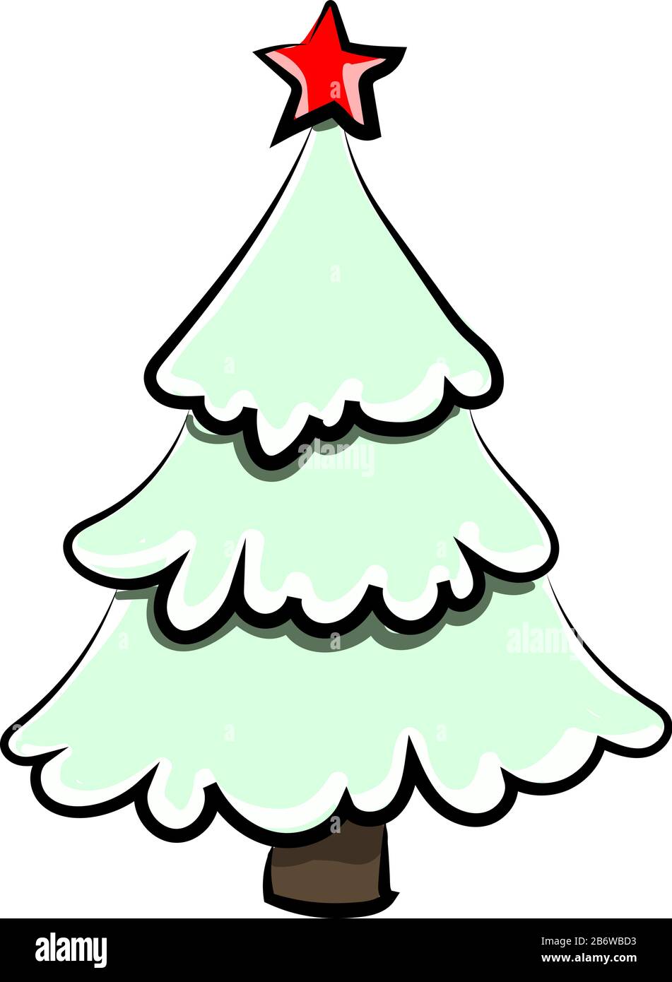 Frost snow on tree Cut Out Stock Images & Pictures - Alamy