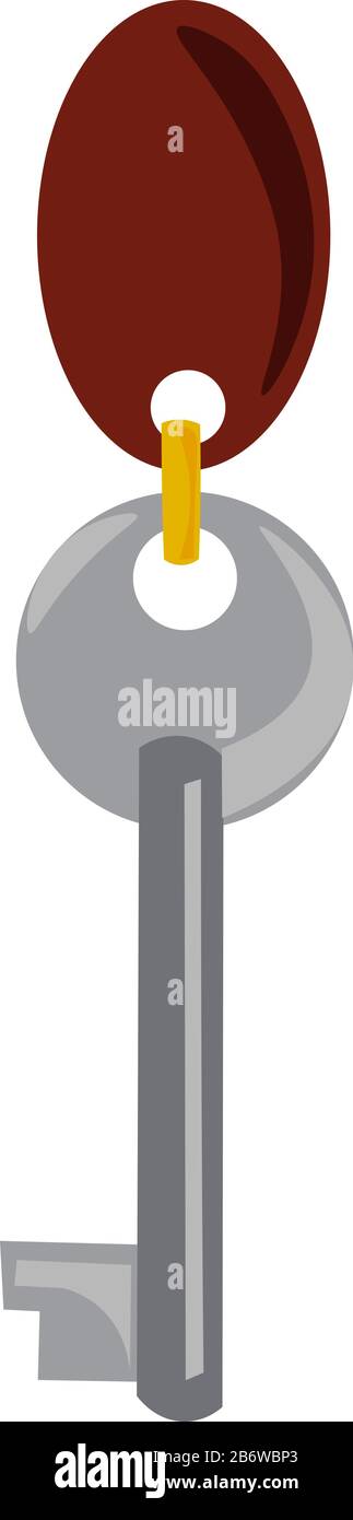 Key hanging, illustration, vector on white background Stock Vector ...