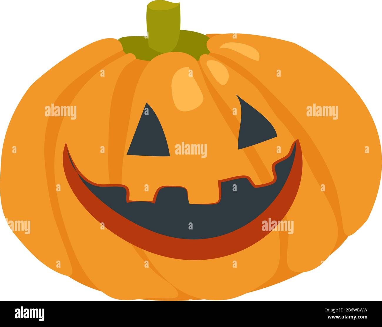 Halloween pumpkin face flat hi-res stock photography and images - Alamy