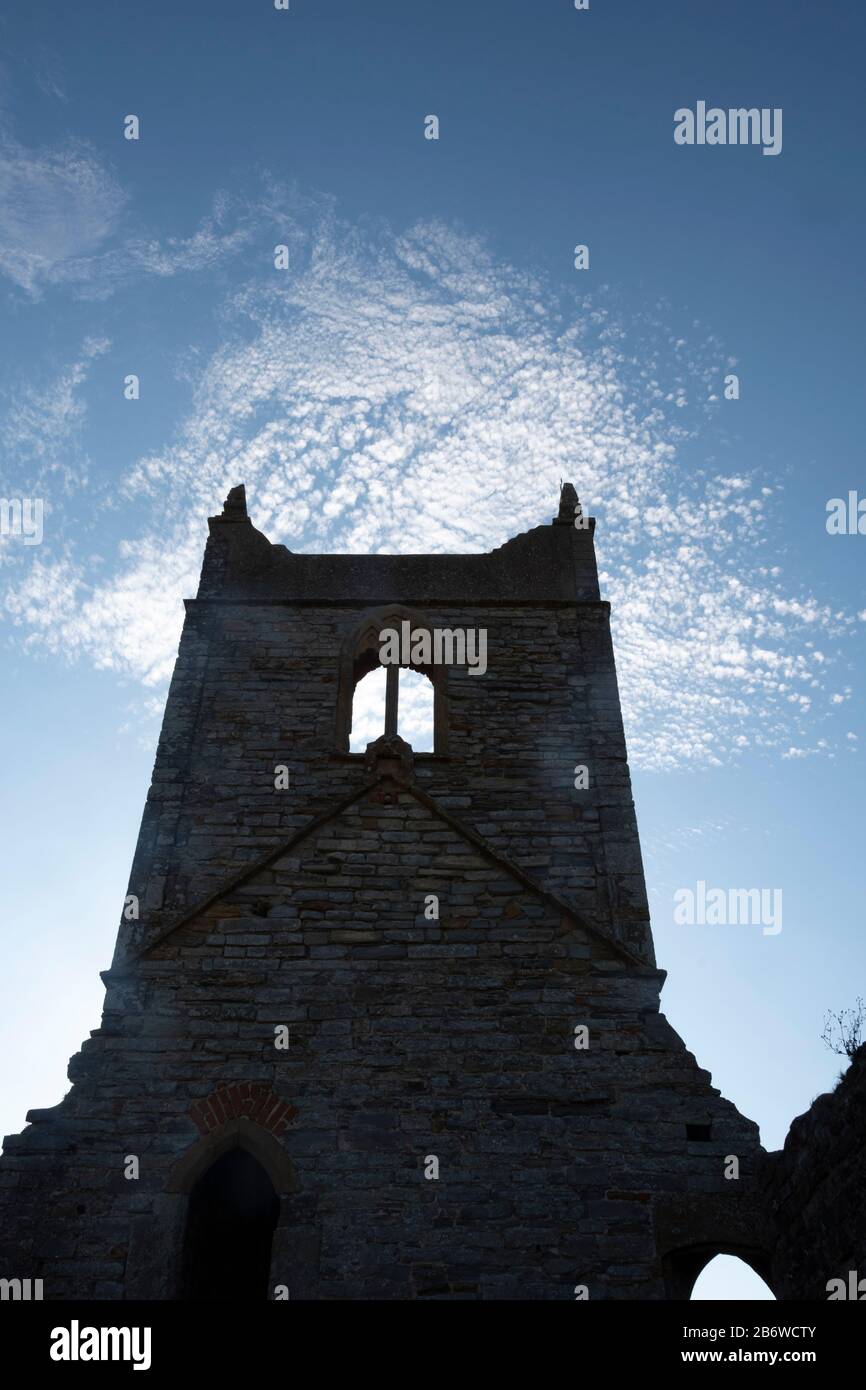 St Margaret's Church, Burrow Mump, Burrow Bridge, Somerset, England ...
