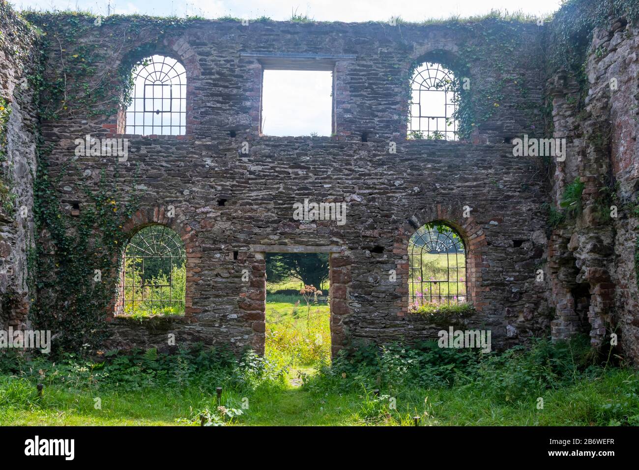 Ruins of stone building, West Somerset Mineral Railway Incline Winding ...