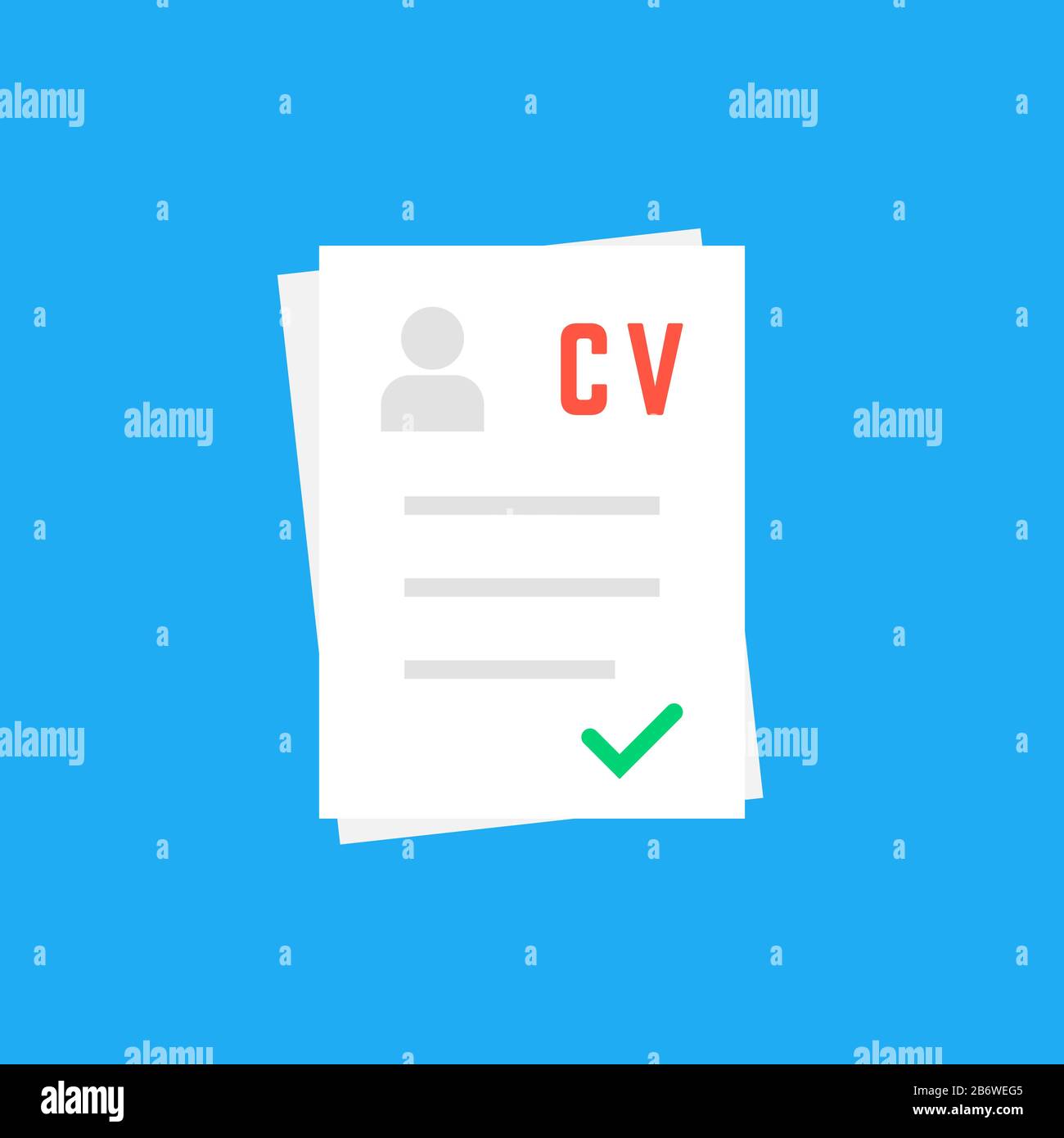 curriculum vitae like cv icon Stock Vector Image & Art - Alamy