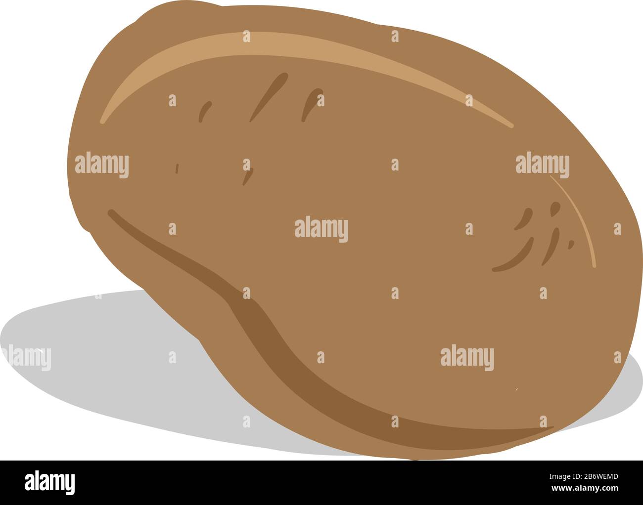 Flat potato, illustration, vector on white background Stock Vector ...
