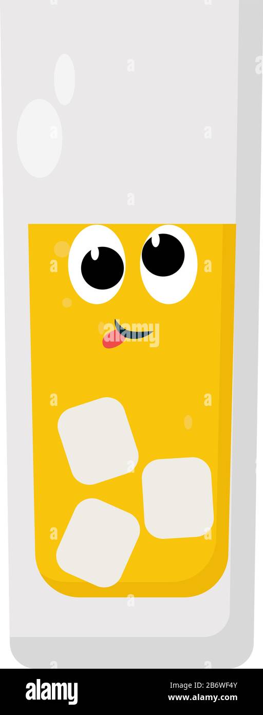 Lemon on ice cubes Stock Vector Images - Alamy