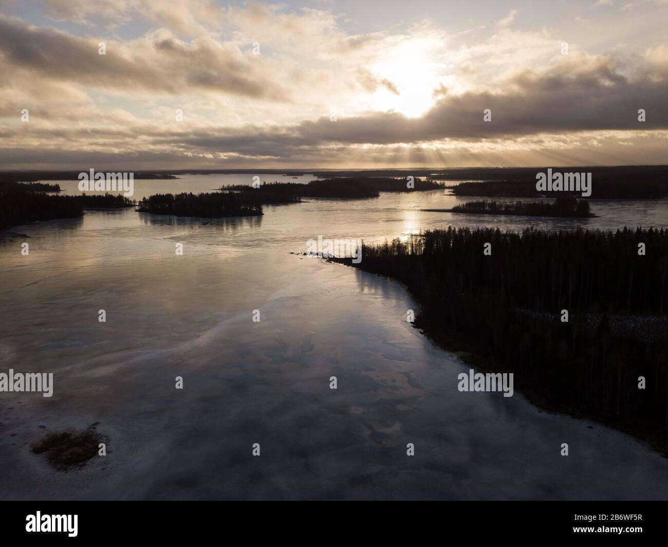 Frozen lake surface aerial hi-res stock photography and images - Alamy