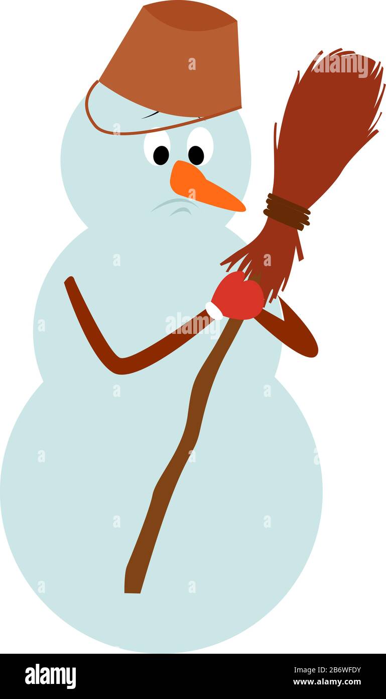 Snowman Puddle Clipart