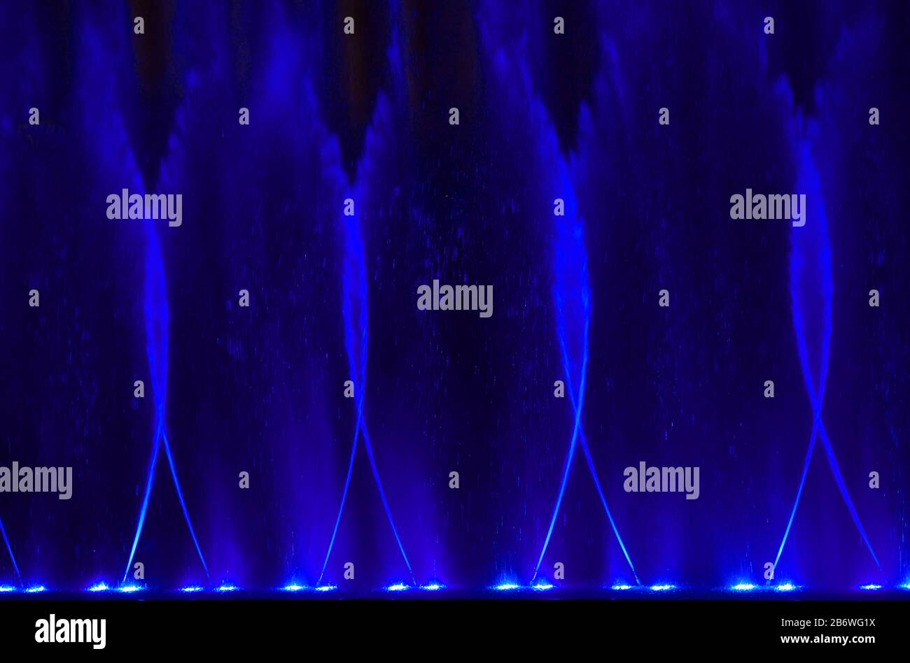 Colorful water fountains. Beautiful laser and fountains show. Large ...