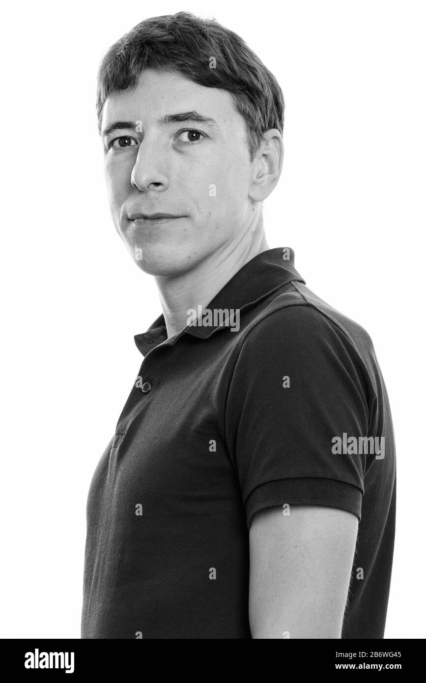Portrait of man in black and white Stock Photo - Alamy