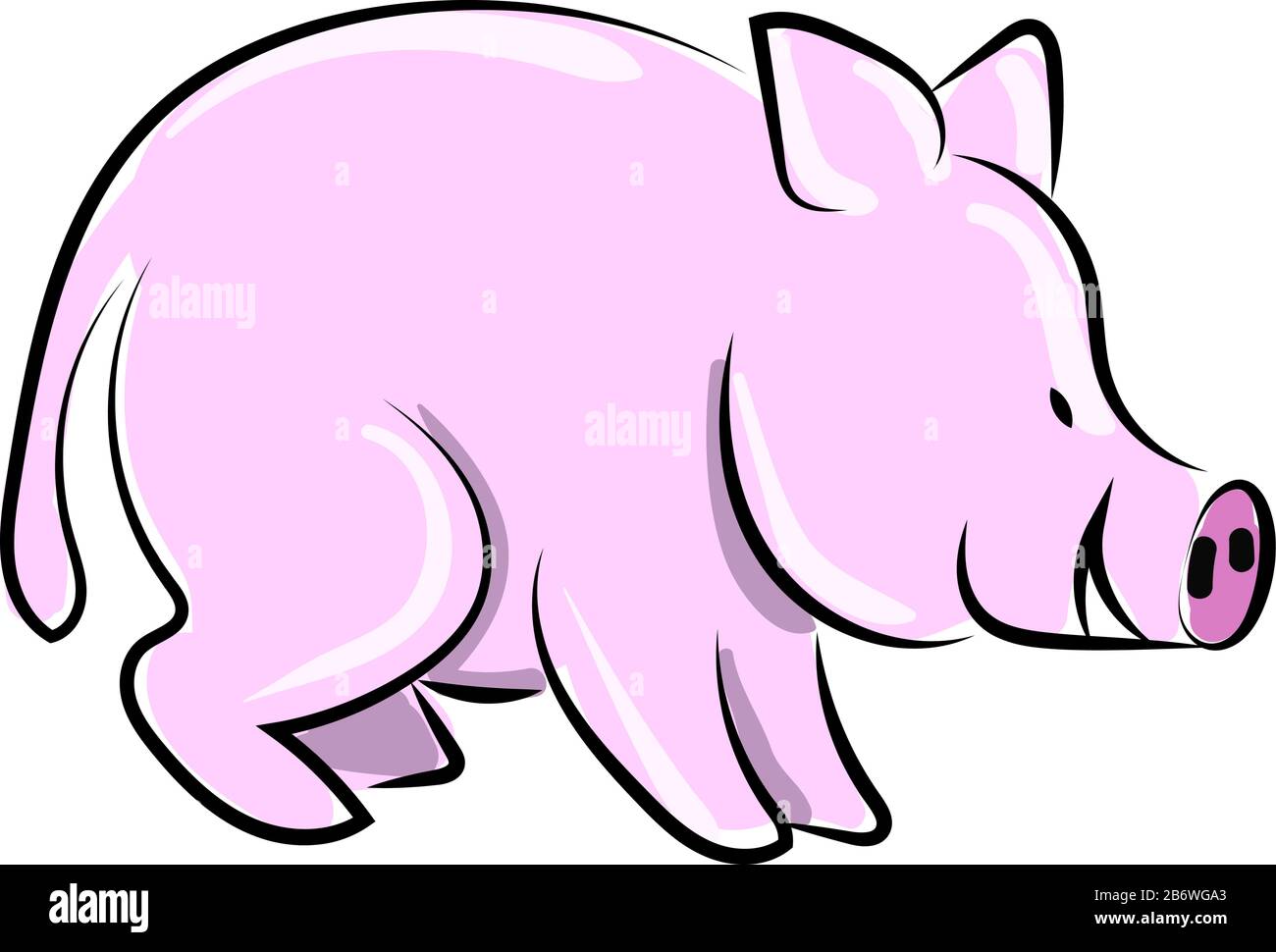Vector image pig on Stock Vector Images - Alamy