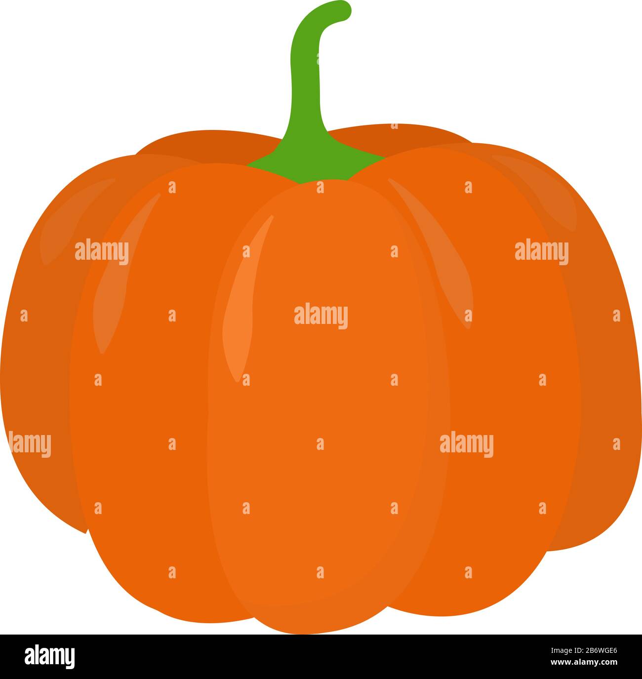 Orange pumpkin vector vectors Stock Vector Images - Alamy