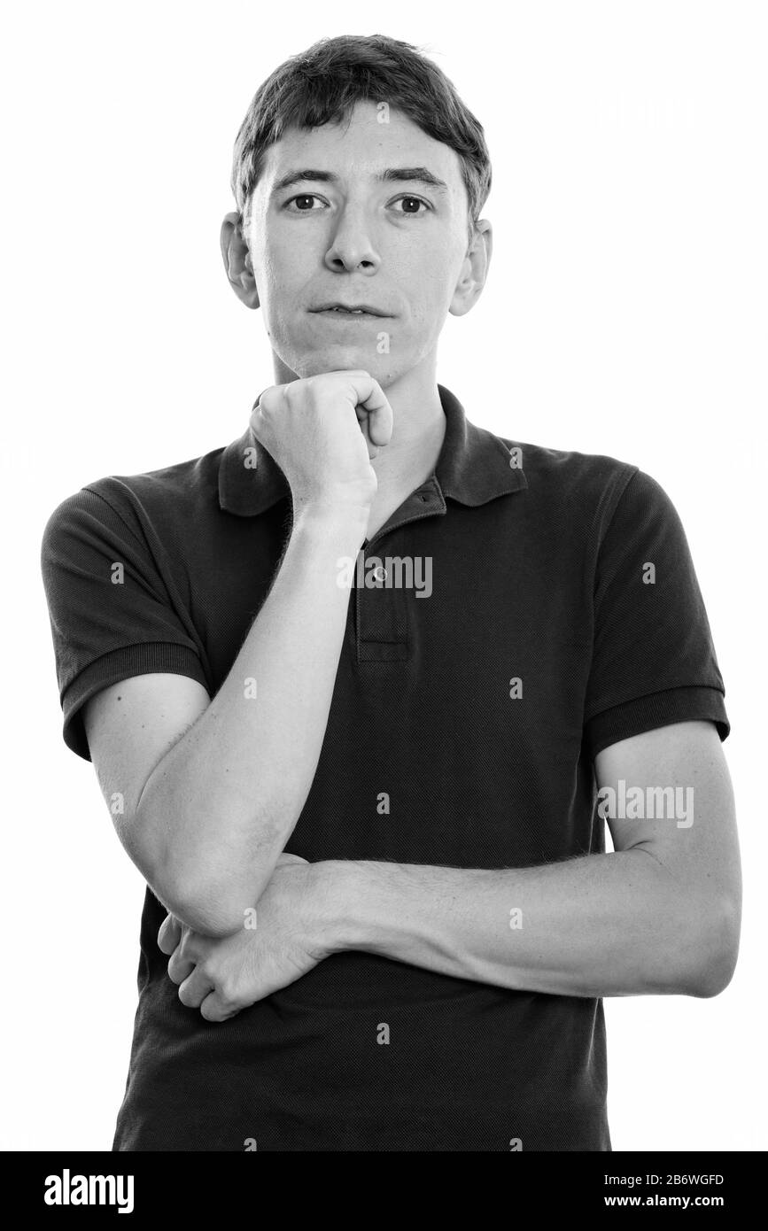 Portrait of man in black and white Stock Photo - Alamy