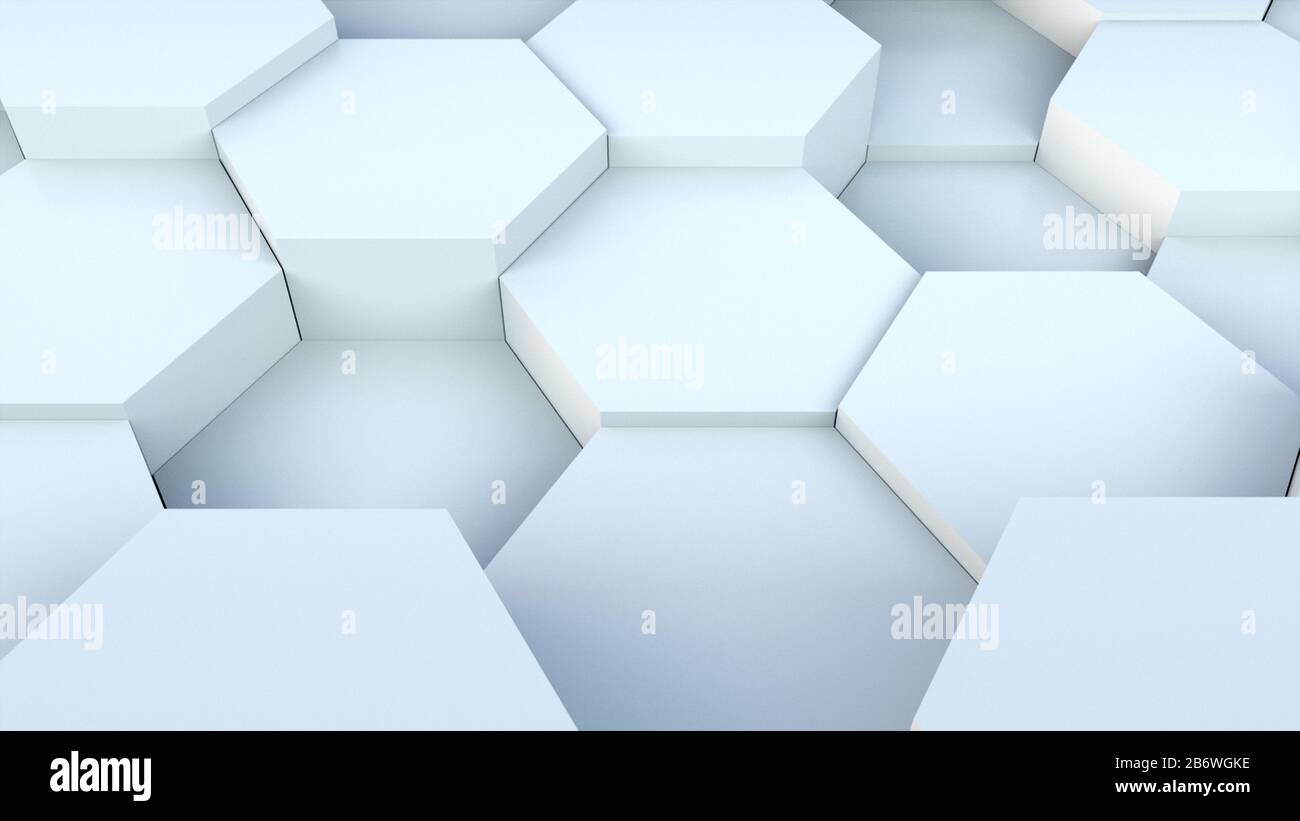 3d rendering of honeycomb background. Computer generated abstract ...