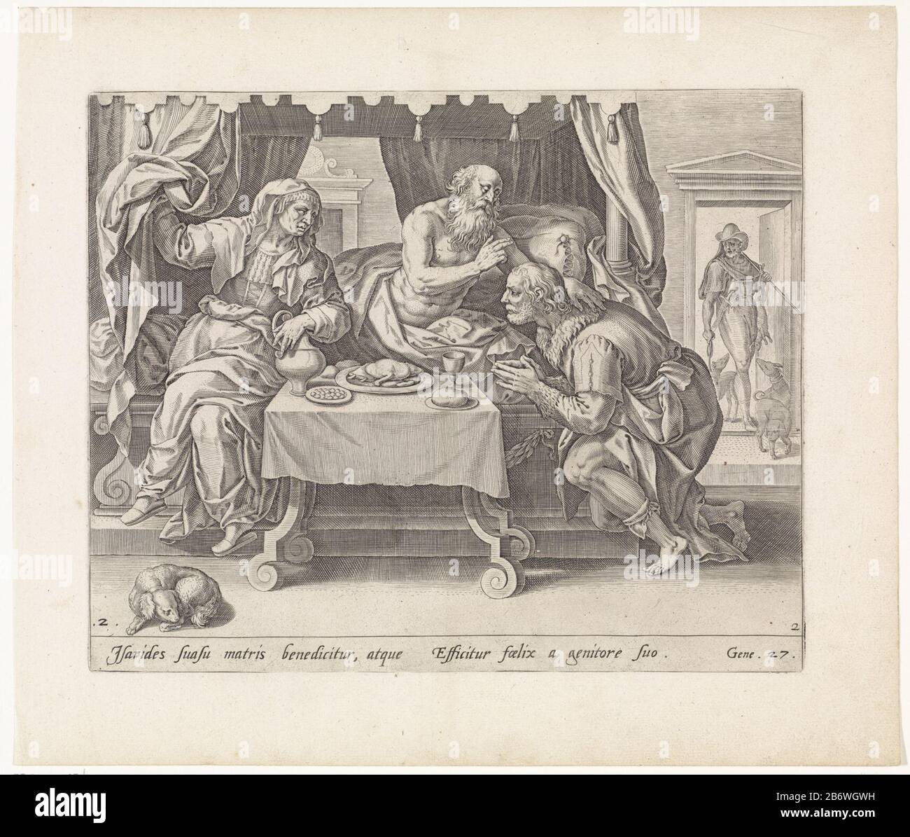 Blind isaac blesses jacob disguised hi-res stock photography and images ...