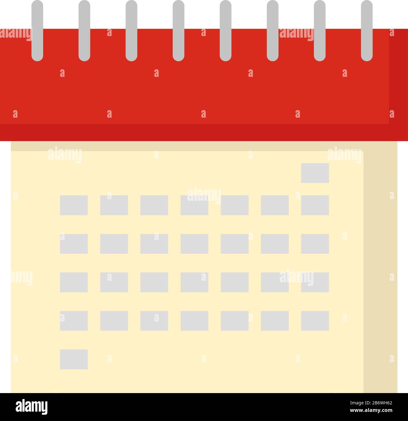 Calendar, illustration, vector on white background Stock Vector Image ...