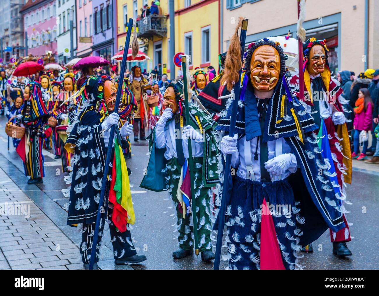 Participants in the Rottweil Carnival in Rottweil , Germany Stock Photo ...