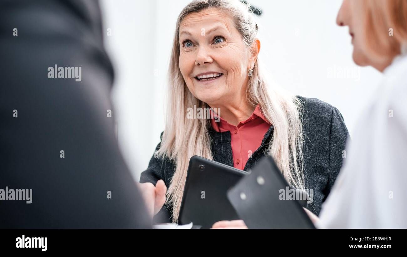 Close up happy businessman talking hi-res stock photography and images ...