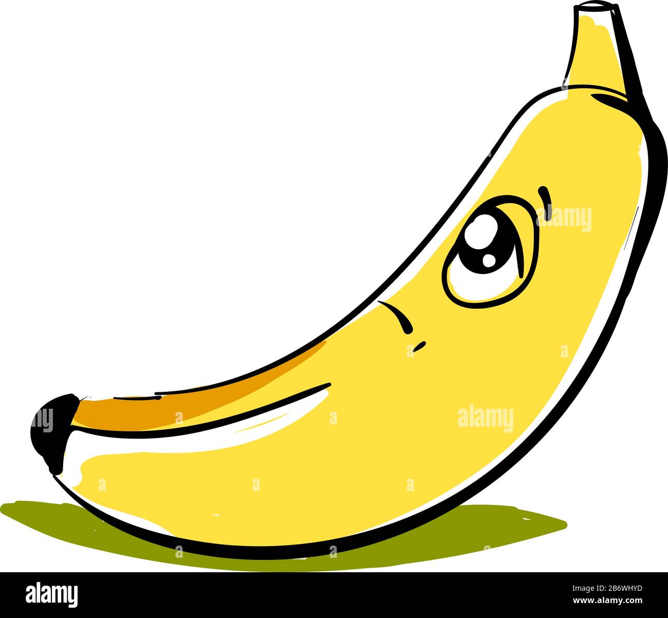Sad banana Stock Vector Images - Alamy