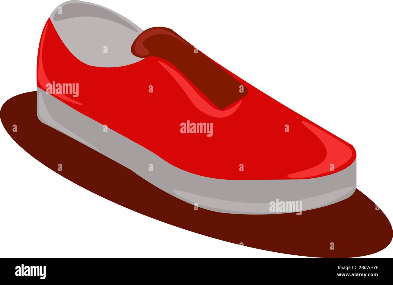 Red shoes, illustration, vector on white background Stock Vector Image ...