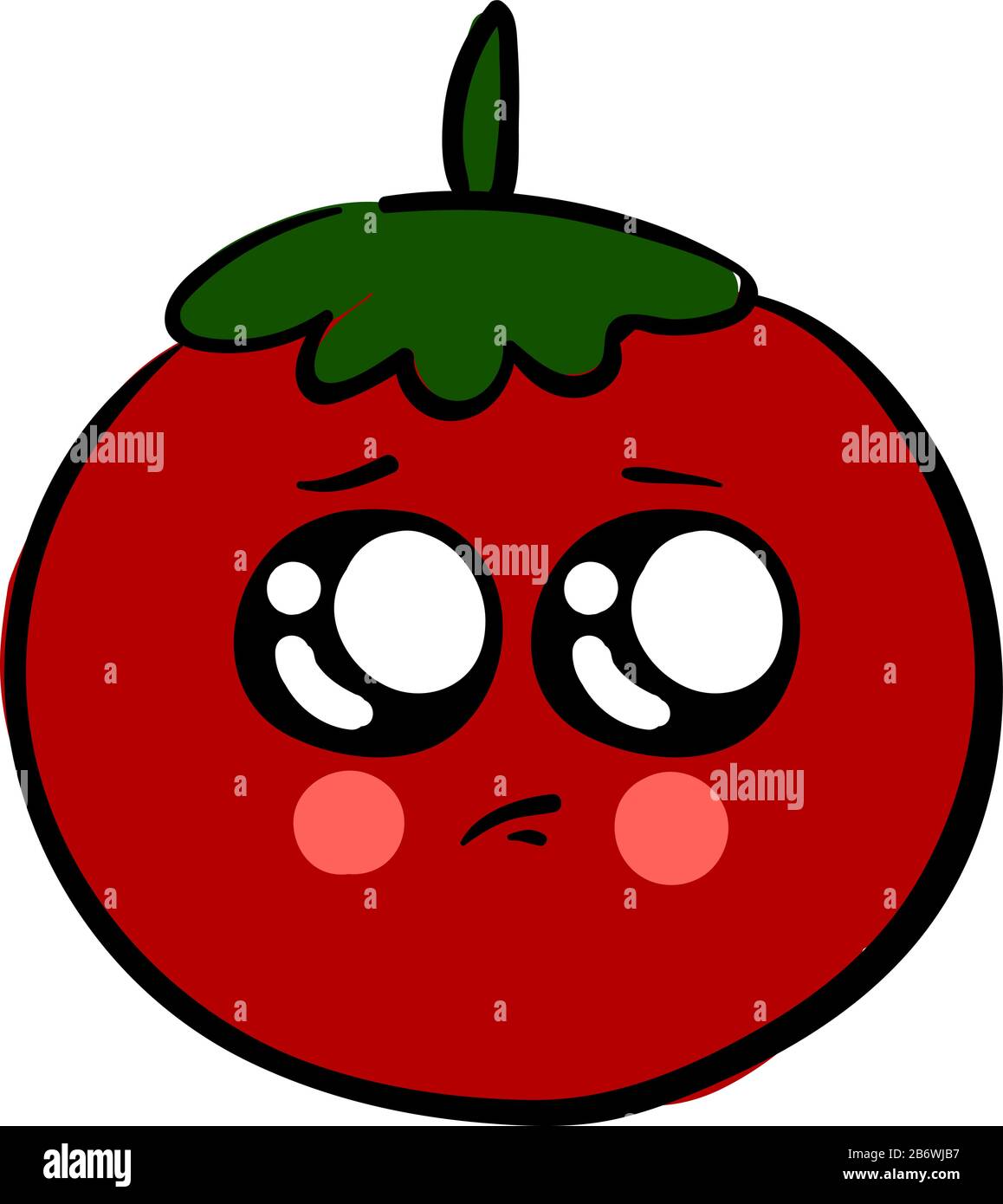 Sad face of vegetables Cut Out Stock Images & Pictures - Alamy