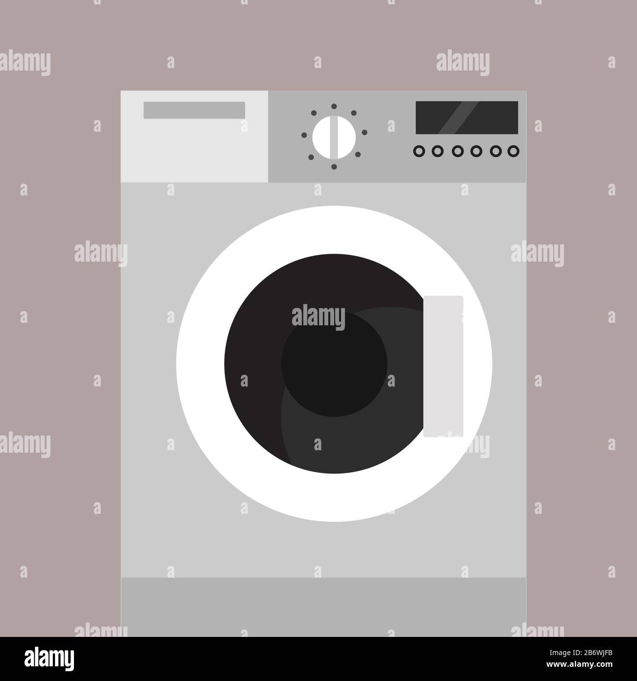 Washing machine, illustration, vector on white background Stock Vector ... Washing machine, illustration, vector on white background Stock Vector ...