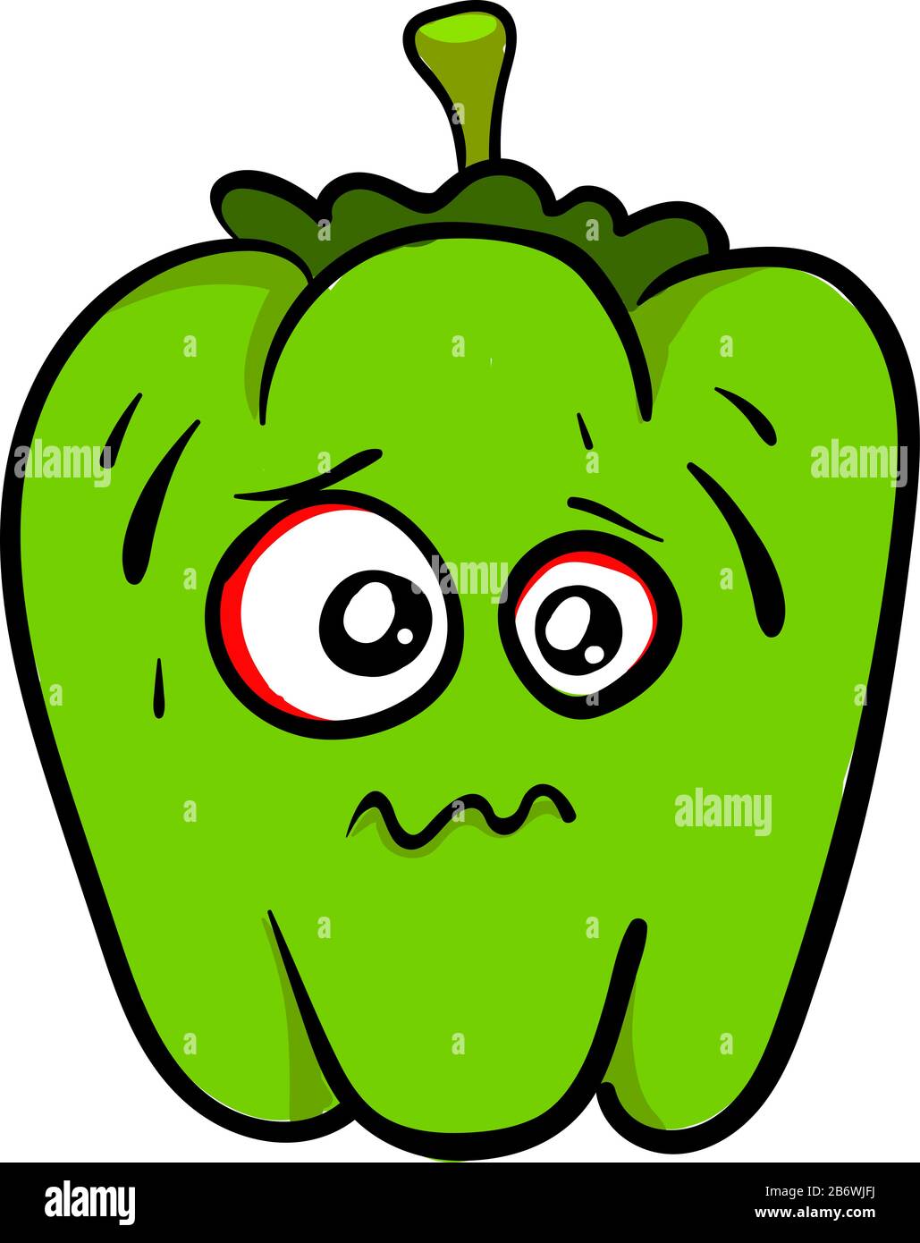 Scary food pepper Stock Vector Images - Alamy