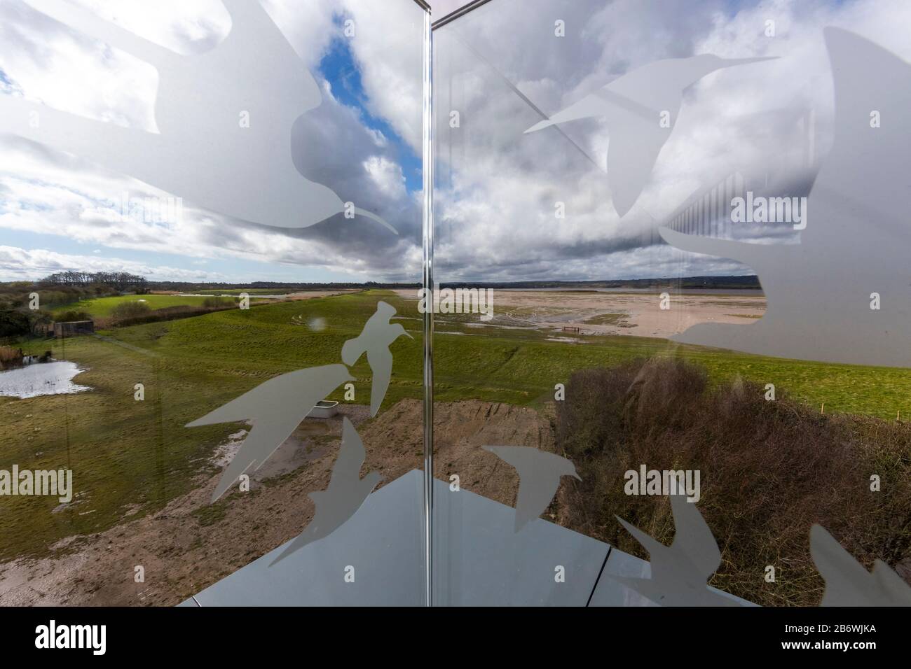 Estuary tower hide slimbridge hi-res stock photography and images - Alamy