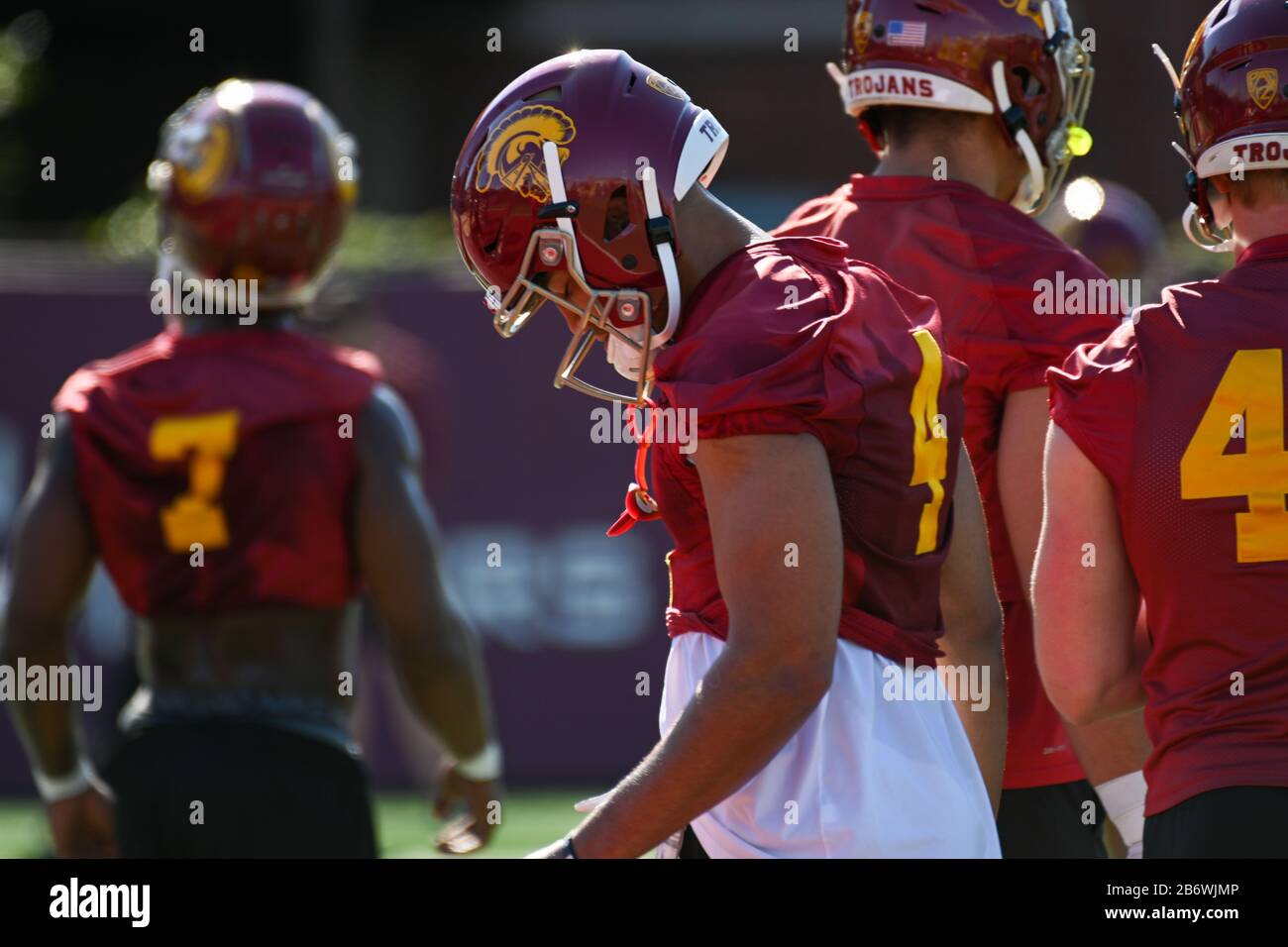 Southern California Trojans wide receiver Bru McCoy (4) during the ...