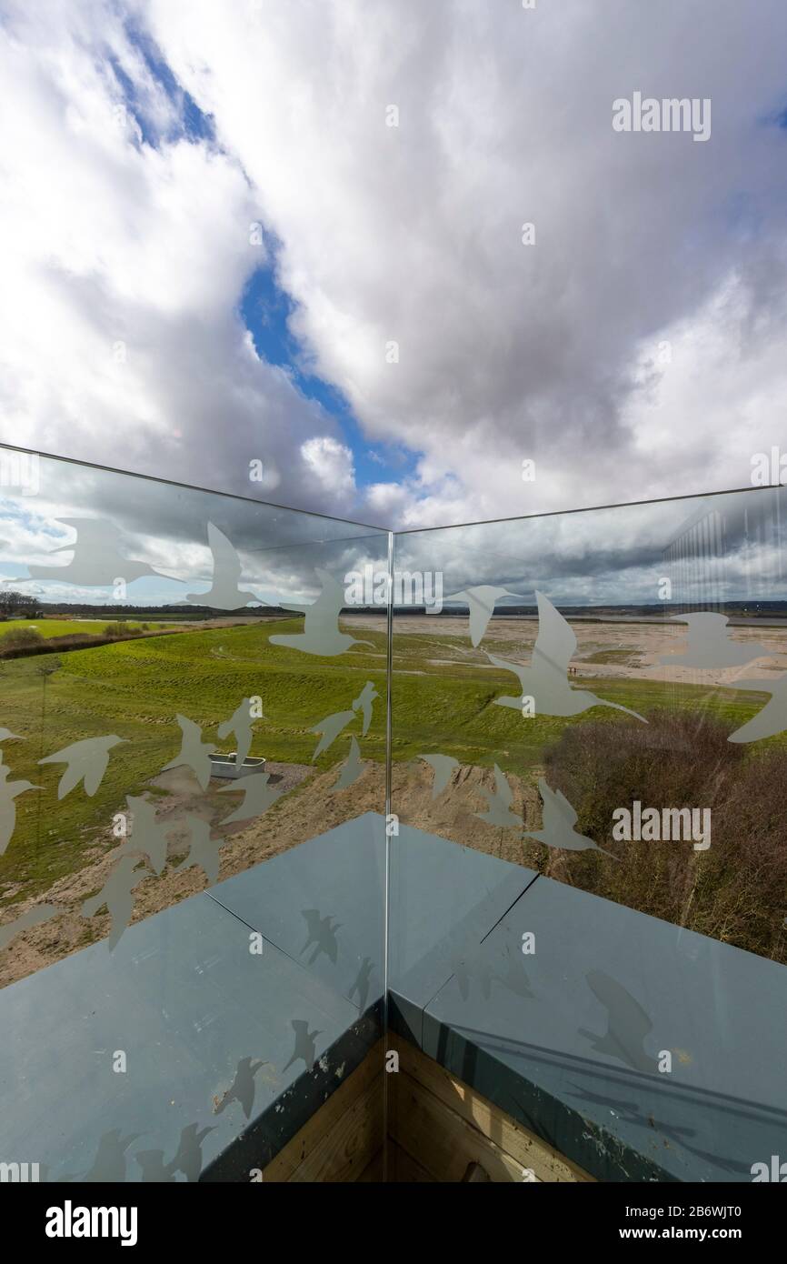 Estuary tower hide slimbridge hi-res stock photography and images - Alamy