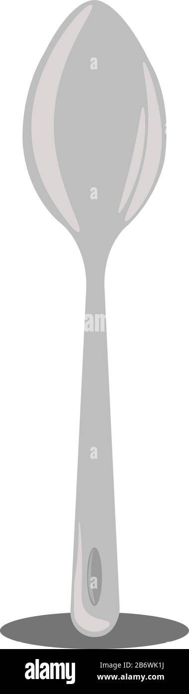 Spoon, illustration, vector on white background Stock Vector Image ...