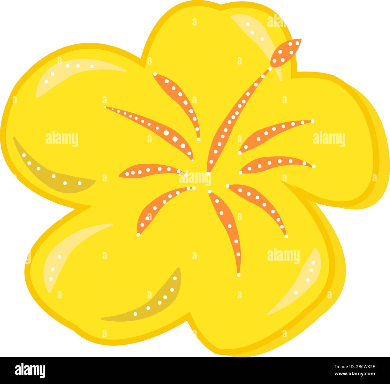 Yellow flower illustration vector hi-res stock photography and images ...