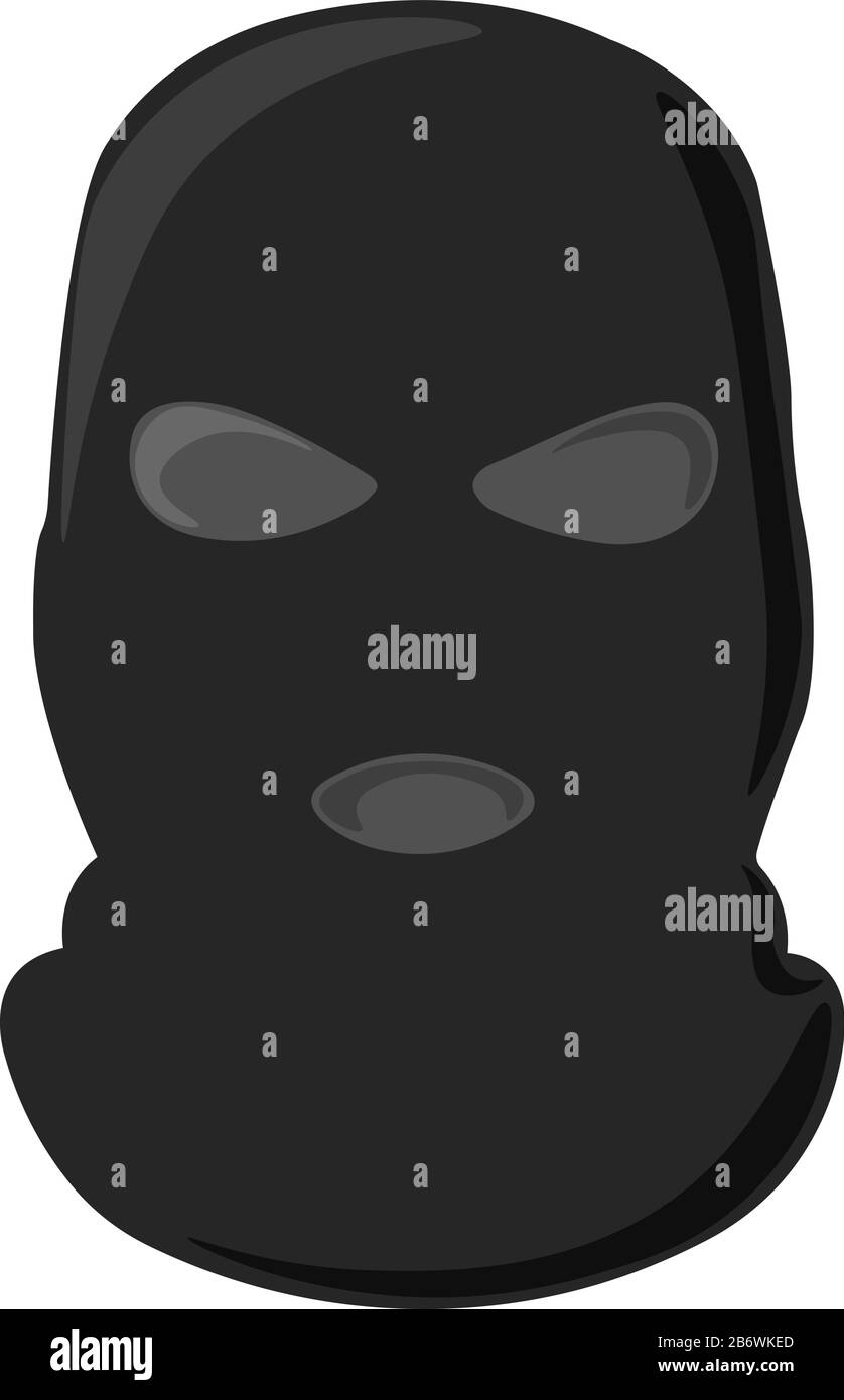 Thief mask, illustration, vector on white background Stock Vector Image ...
