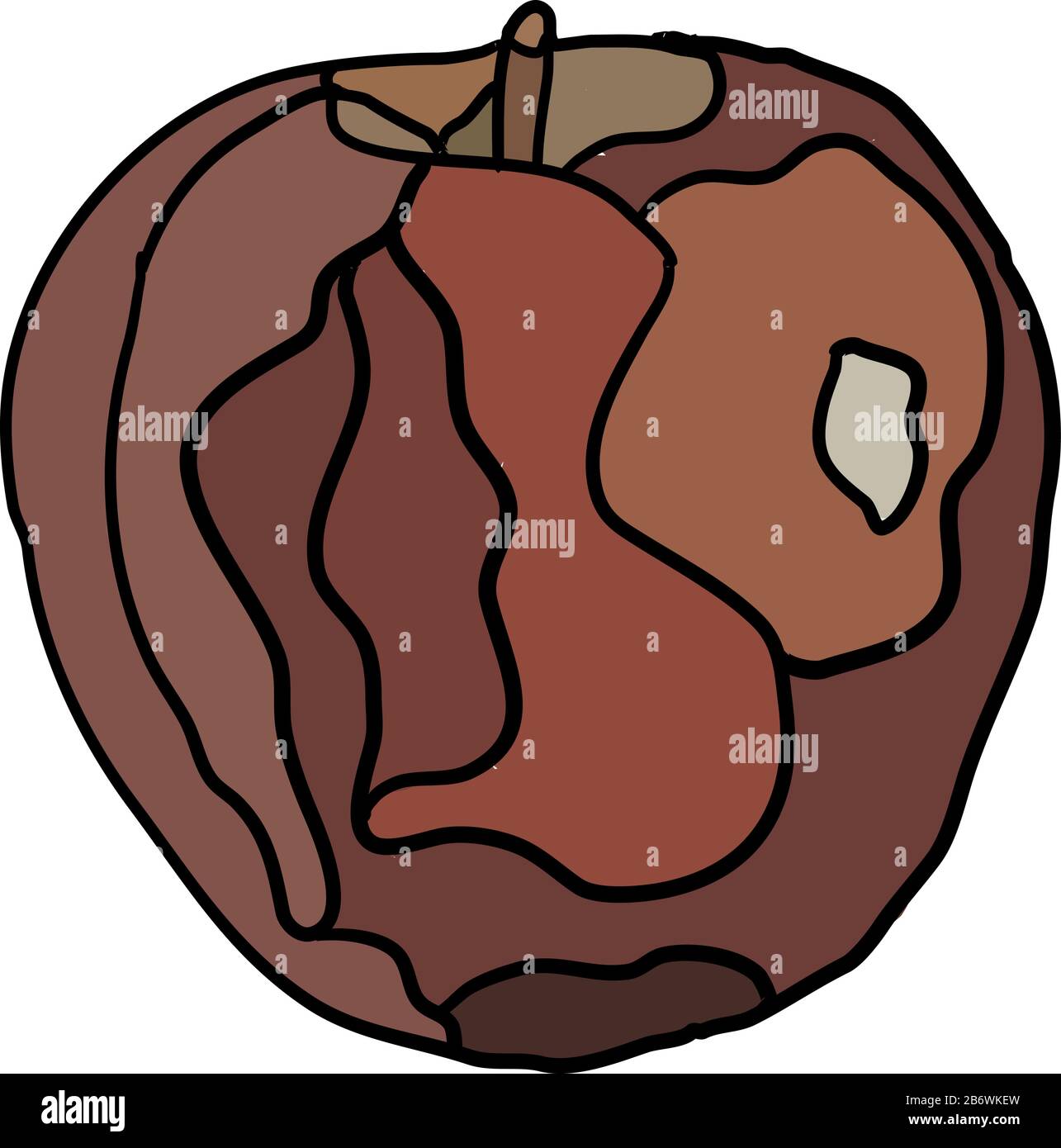 Apple vector art, illustration, vector on white background Stock Vector ...