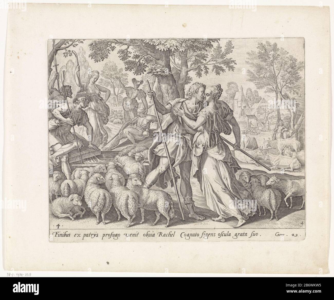 Jakob ontmoet Rachel Geschiedenis van Jakob en Esau (serietitel ...