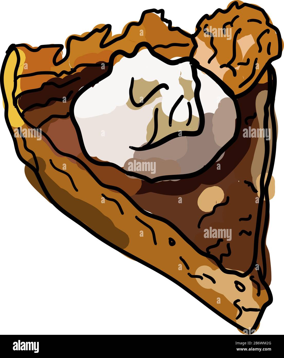 Sweet potato pie Stock Vector Images - Alamy