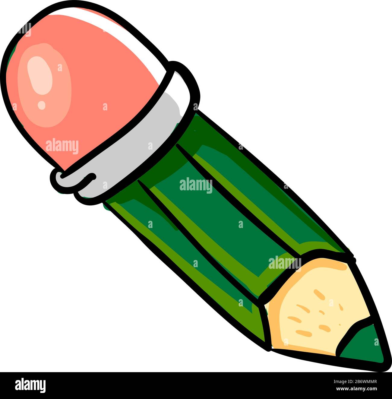 Group small wooden pencils Stock Vector Images - Alamy