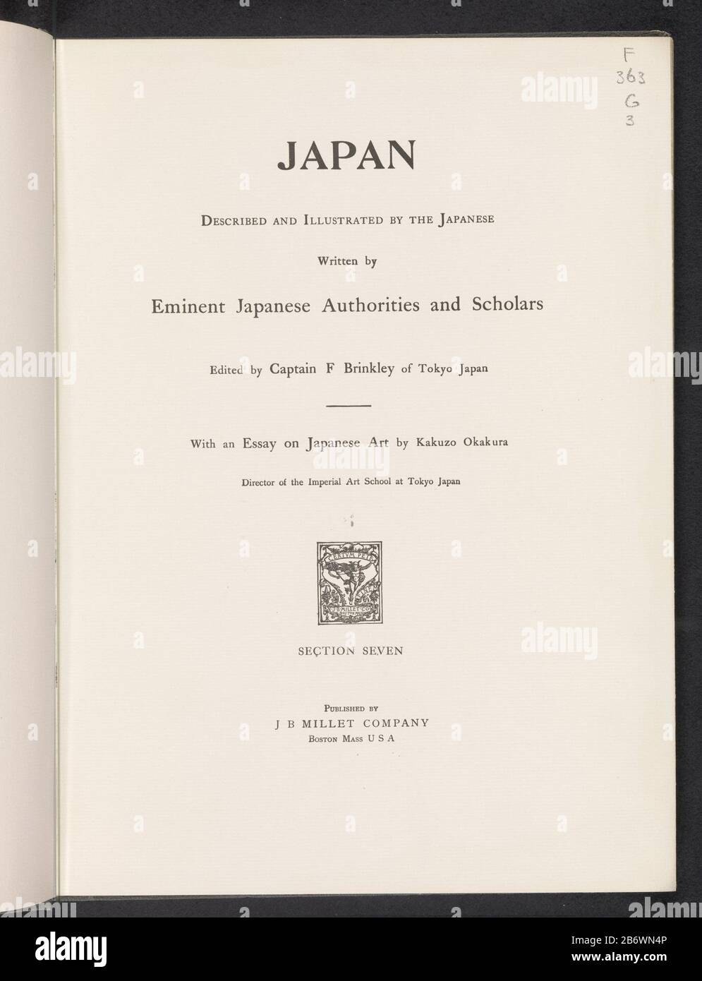 Japan described and illustrated by the Japanese section seven (titel op ...