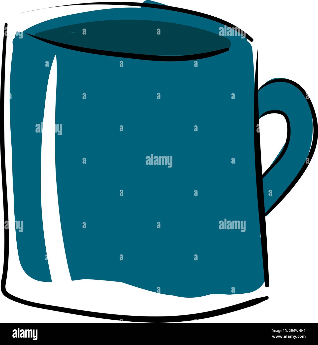 Empty ceramic glass on Stock Vector Images - Alamy