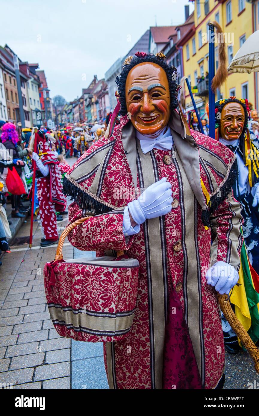 Participants in the Rottweil Carnival in Rottweil , Germany Stock Photo ...