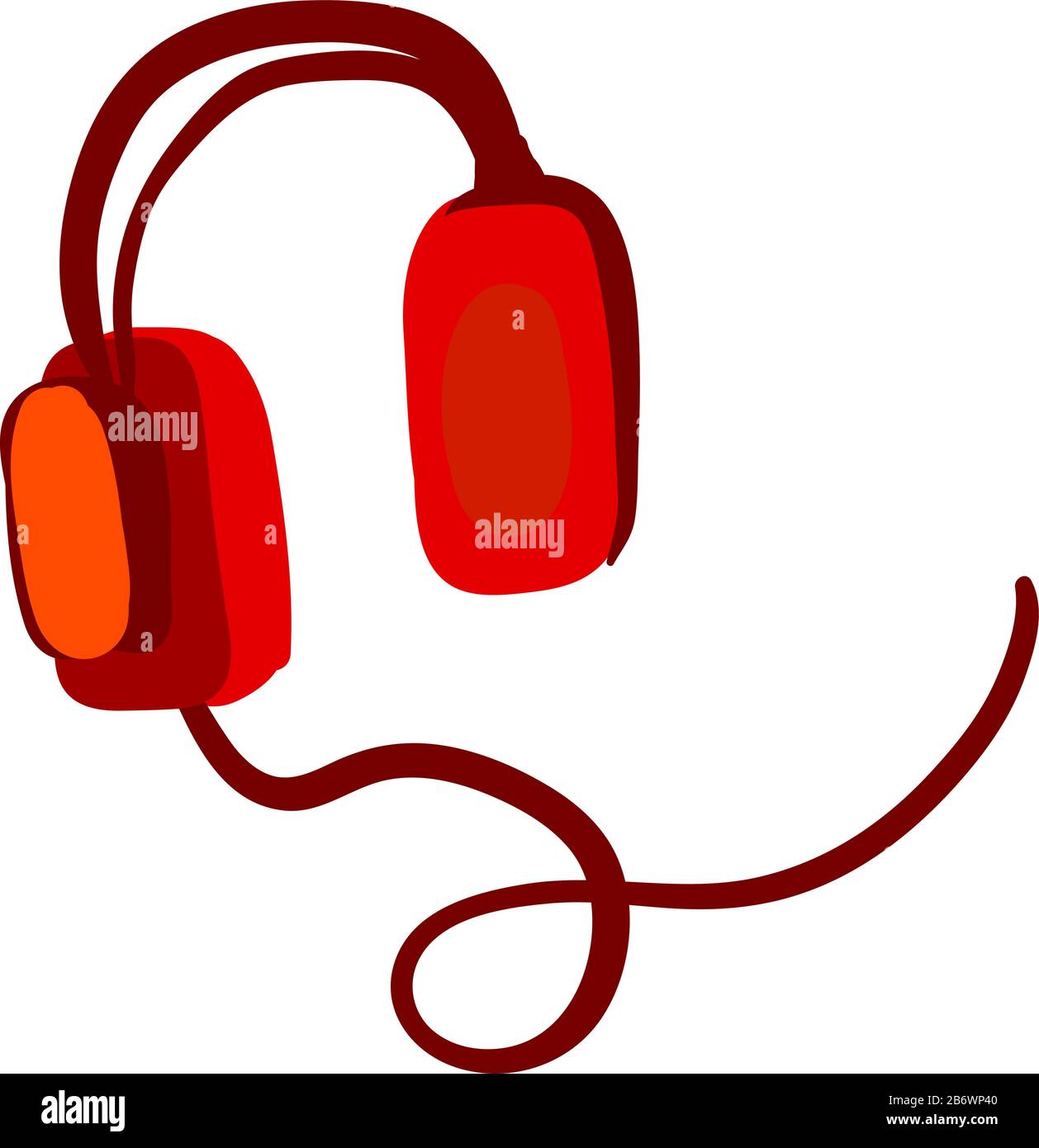 Red dj headphones Stock Vector Images - Alamy