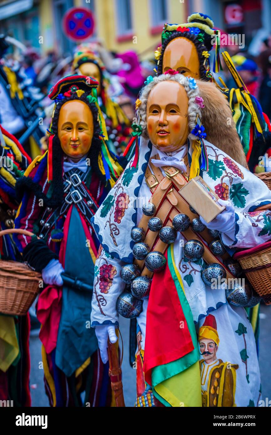 Participants in the Rottweil Carnival in Rottweil , Germany Stock Photo ...