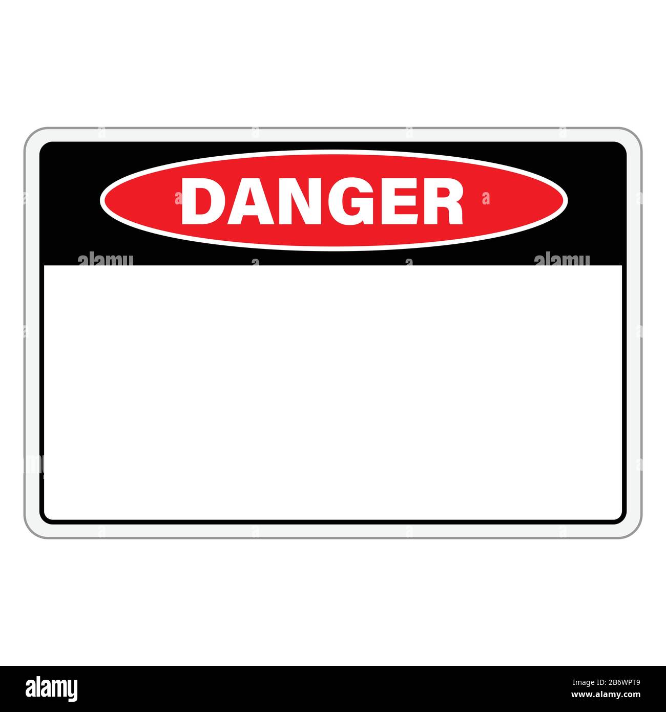 Blank Hazard Sign