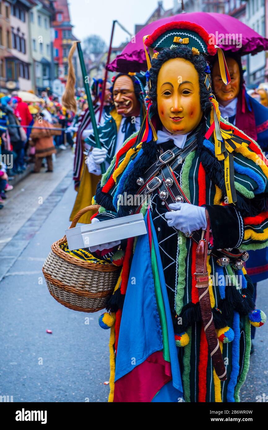 Participants in the Rottweil Carnival in Rottweil , Germany Stock Photo ...