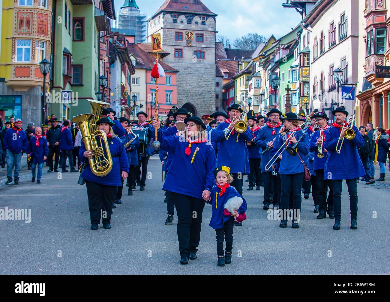 Participants in the Rottweil Carnival in Rottweil , Germany Stock Photo ...