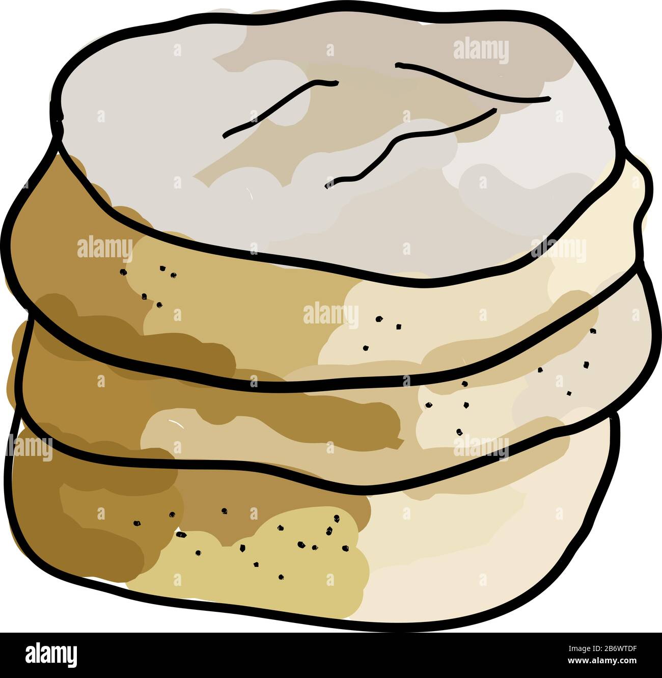 Cheese frosting, illustration, vector on white background Stock Vector ...