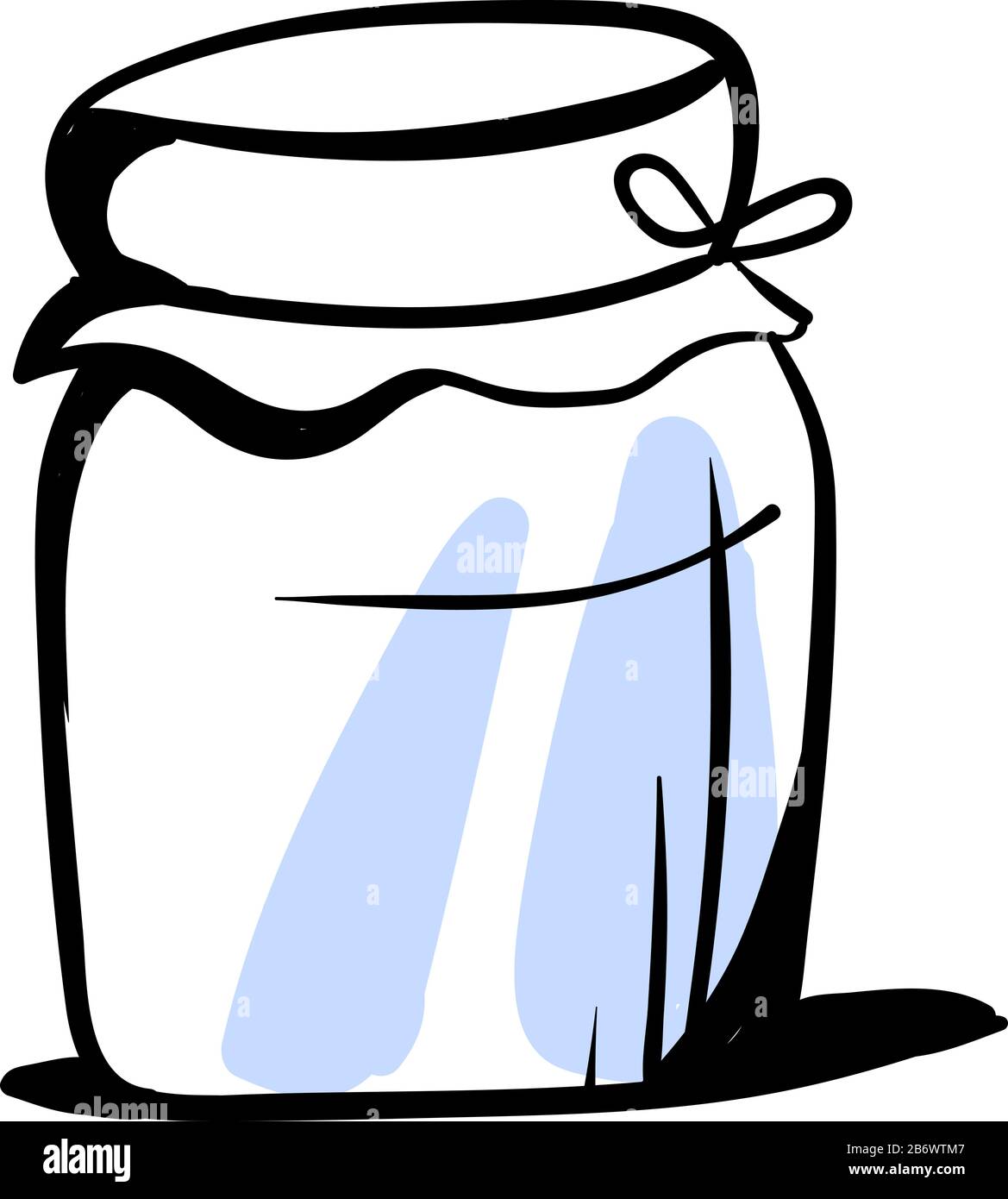 Empty jar jam on Stock Vector Images - Alamy