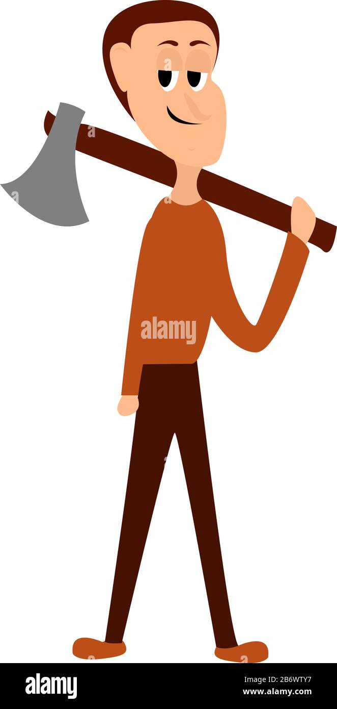 Man ax Stock Vector Images - Alamy