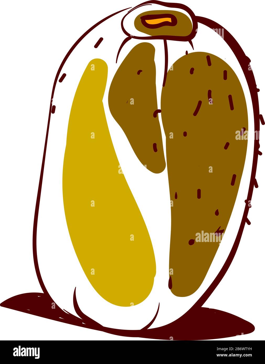 Slice kiwi on black Stock Vector Images - Alamy